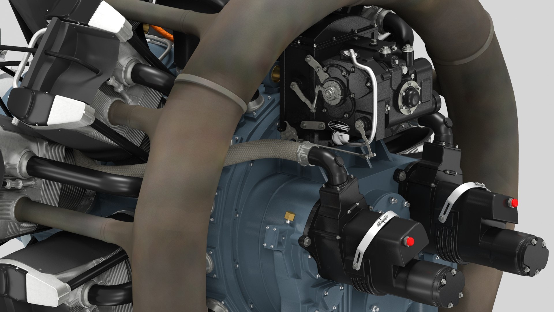 3D Radial Aircraft Engine - TurboSquid 2038055