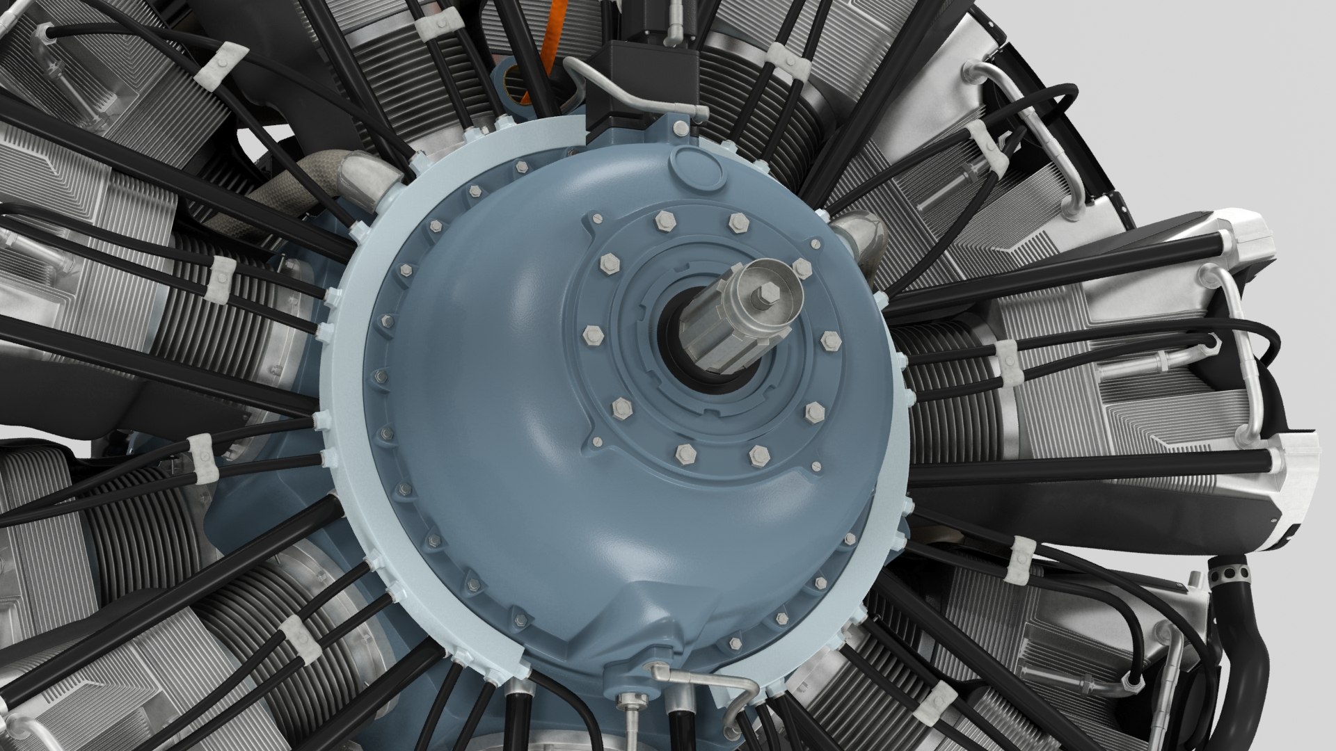 3D Radial Aircraft Engine - TurboSquid 2038055
