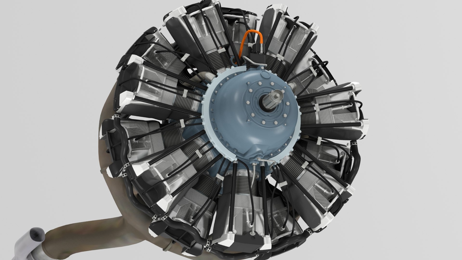 3D Radial Aircraft Engine - TurboSquid 2038055