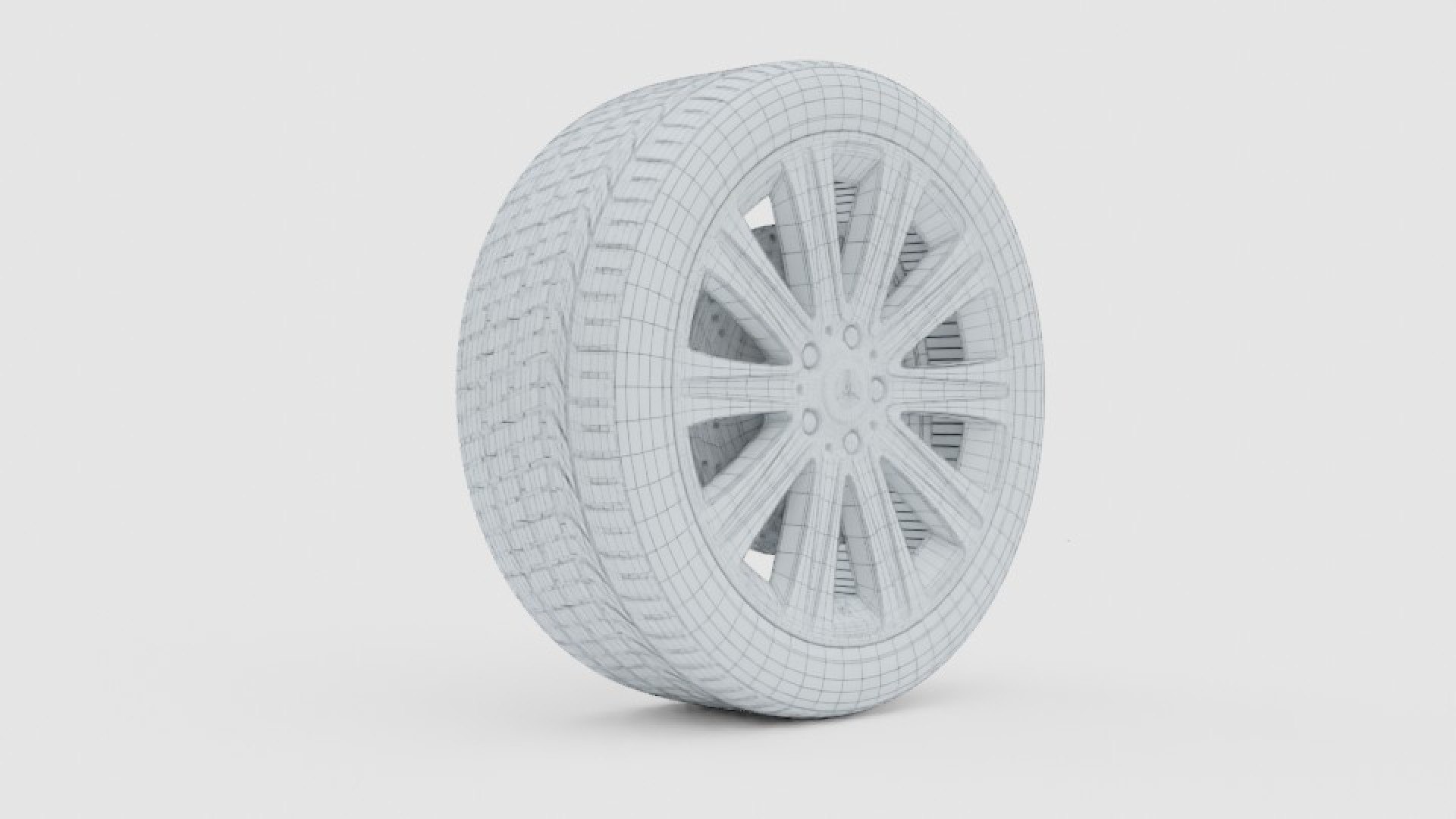 Mercedes Taxi Wheel With Rim 3D - TurboSquid 2157687