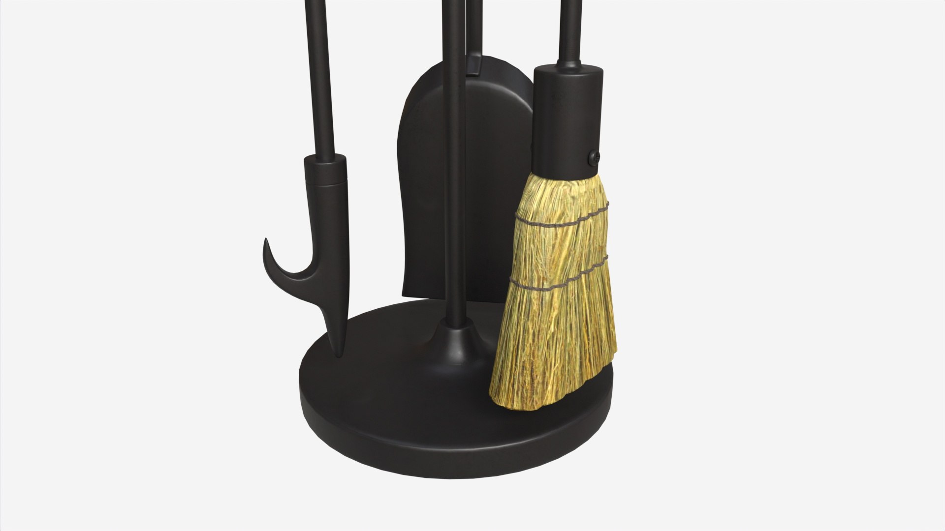 3D Mini Fireplace Tools 4-Set model - TurboSquid 2015205
