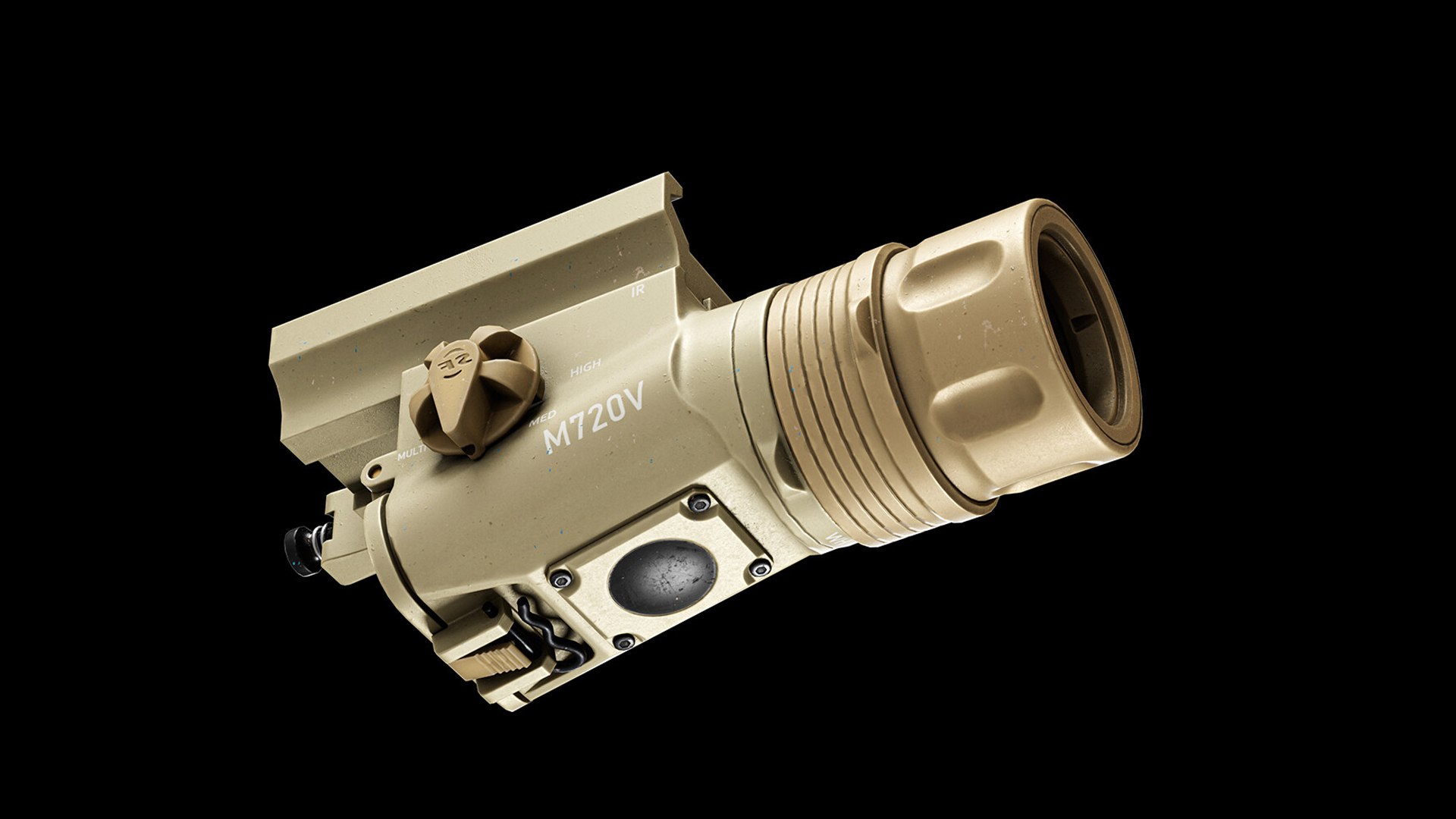 3D PEQ-15 Laser Aiming Device With Flashlight - TurboSquid 2214403