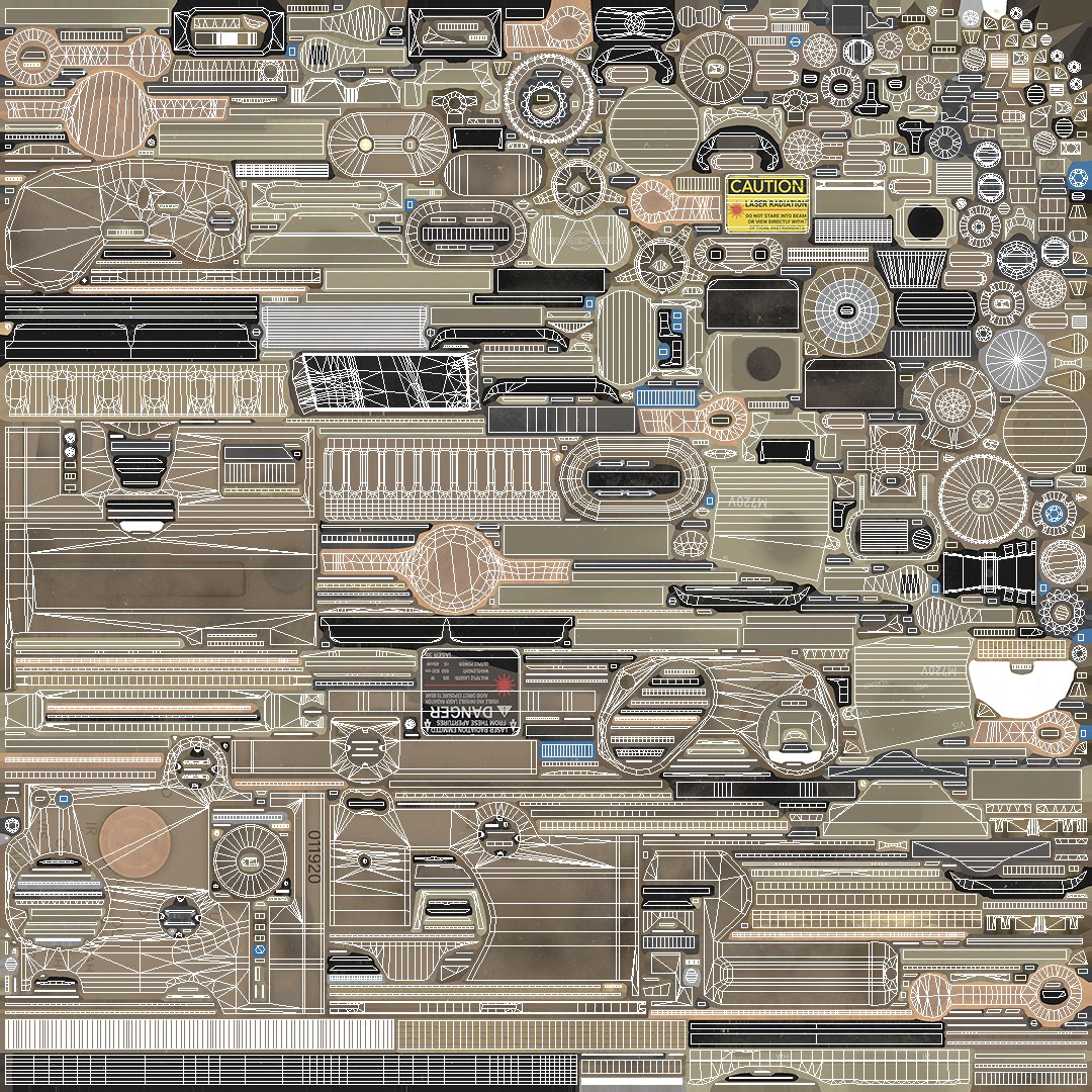 3D PEQ-15 Laser Aiming Device With Flashlight - TurboSquid 2214403