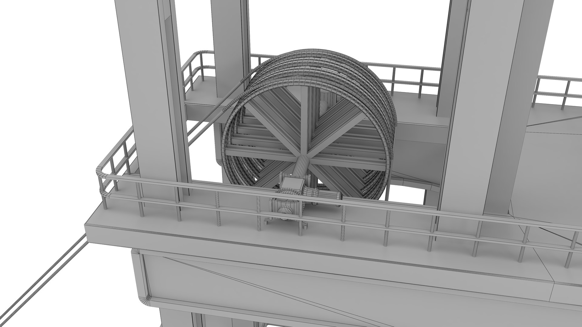 Mining Headframe 3D Model - TurboSquid 2210708