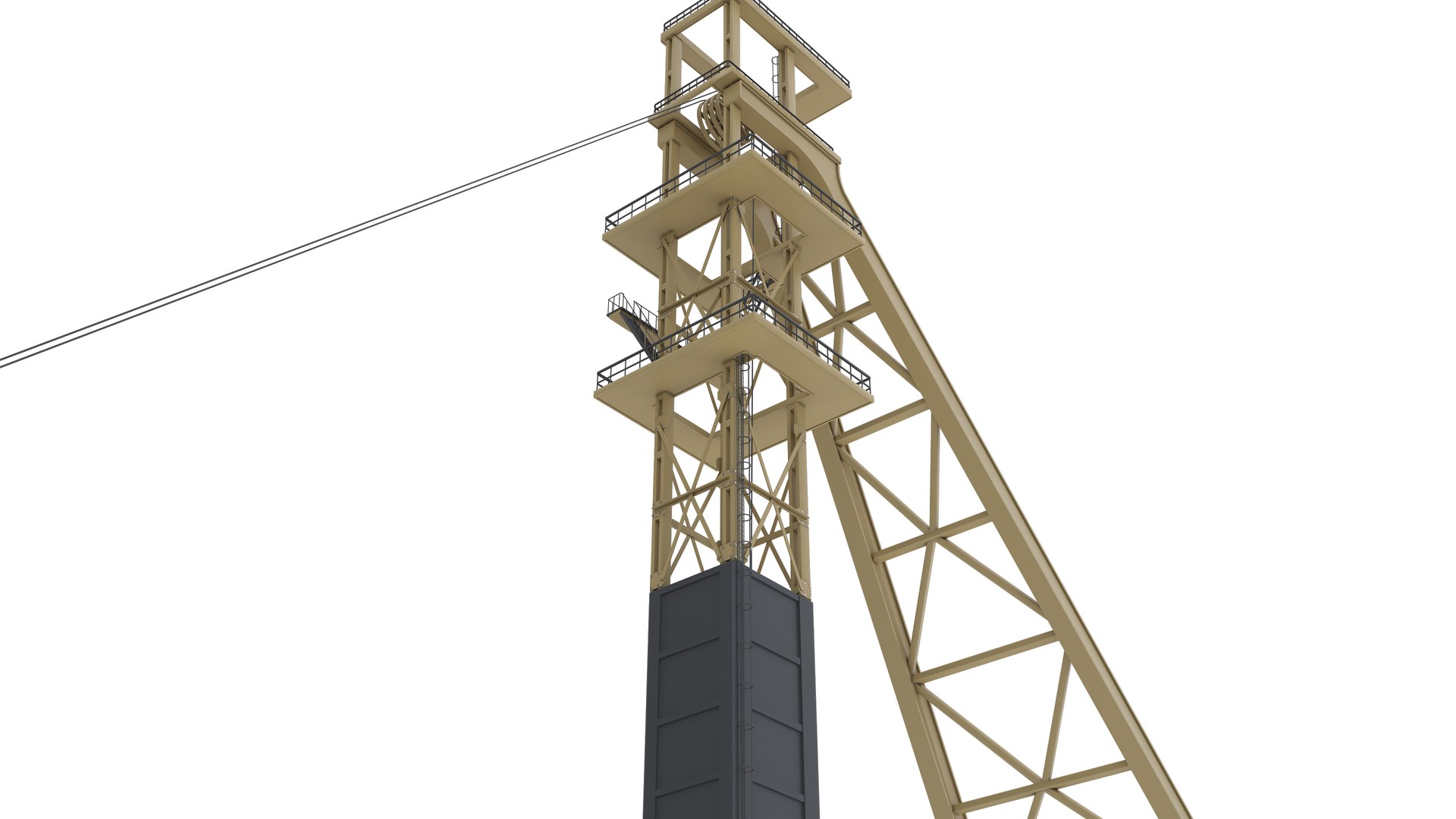 Mining Headframe 3D Model - TurboSquid 2210708