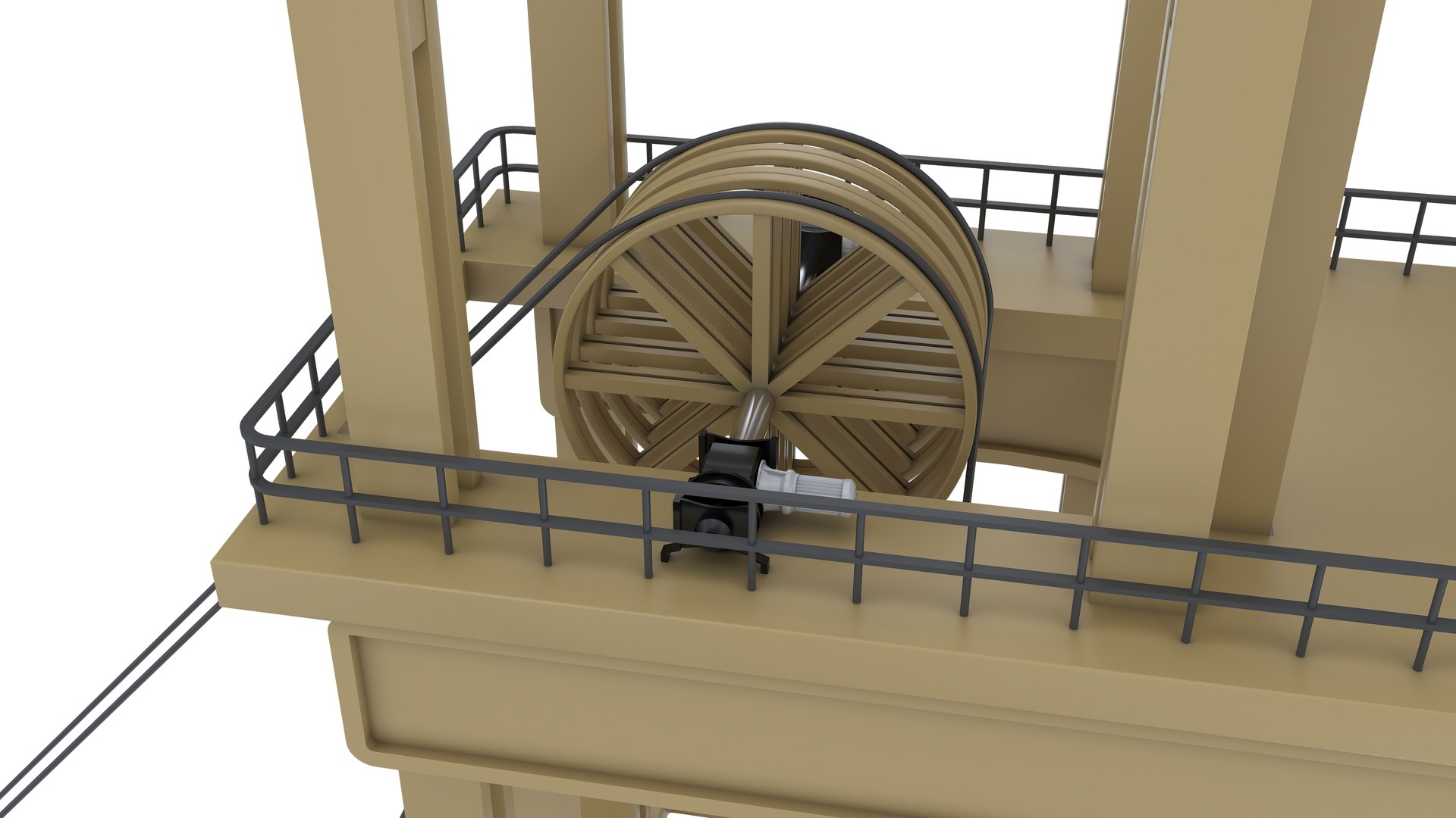 Mining Headframe 3D Model - TurboSquid 2210708