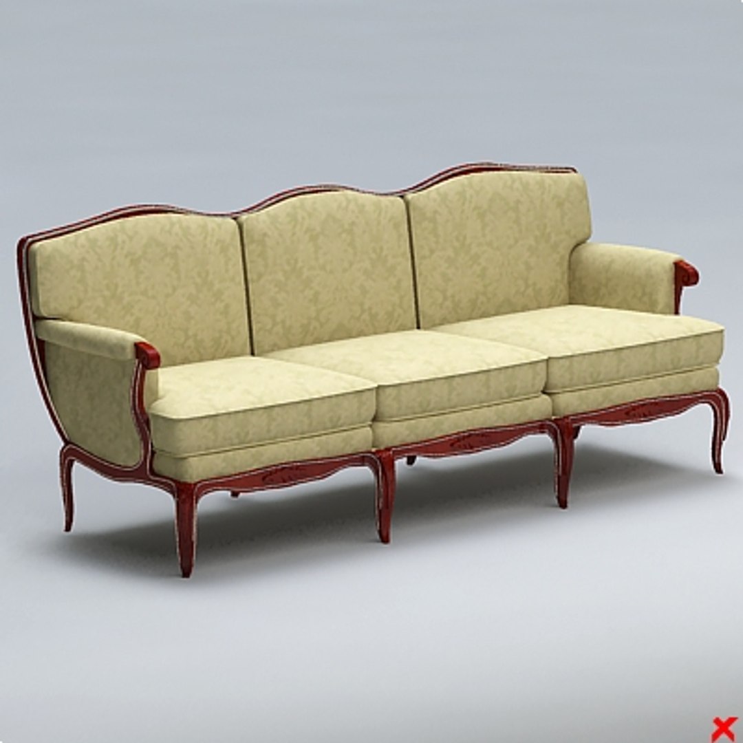 3d Sofa Old Fashioned