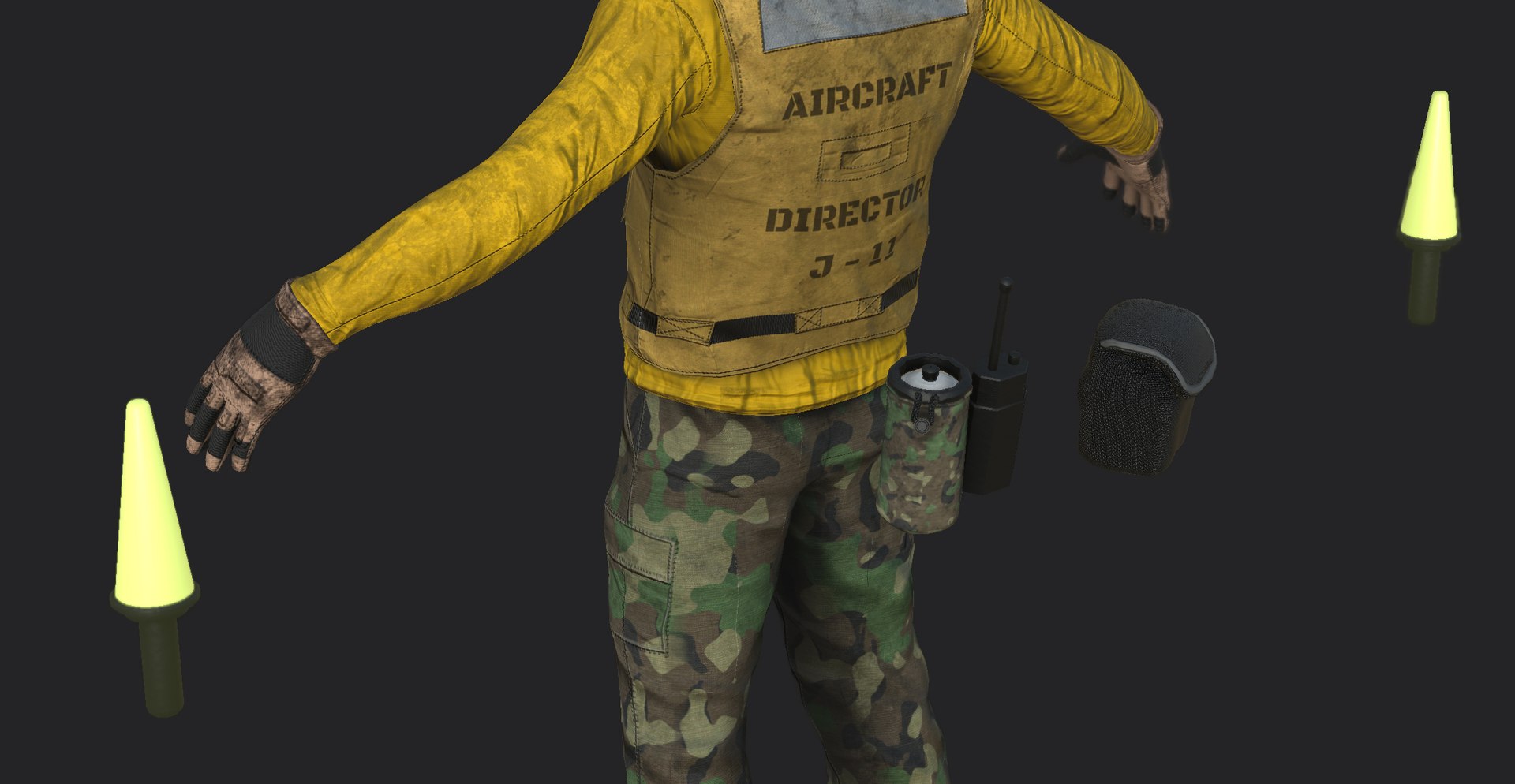 US NAVY Flight Deck Crew 3D Model - TurboSquid 1775362