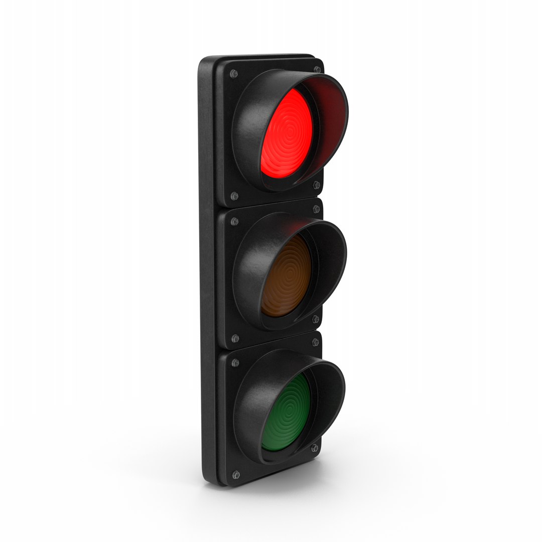 Traffic Red Light 3D Model - TurboSquid 2218241
