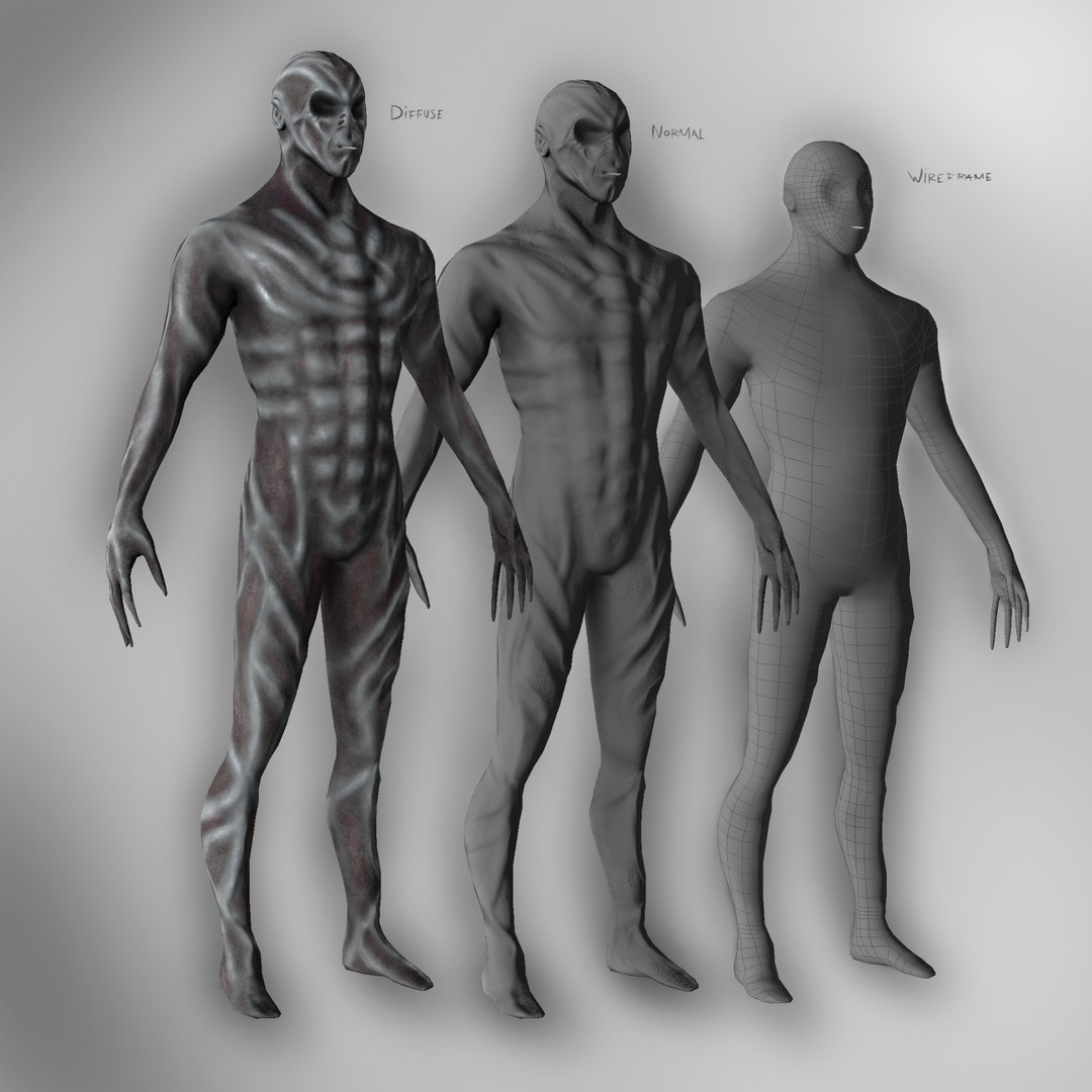 3d Model Alien Characters