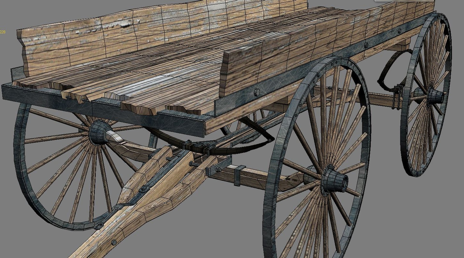 Max Old Wooden Cart