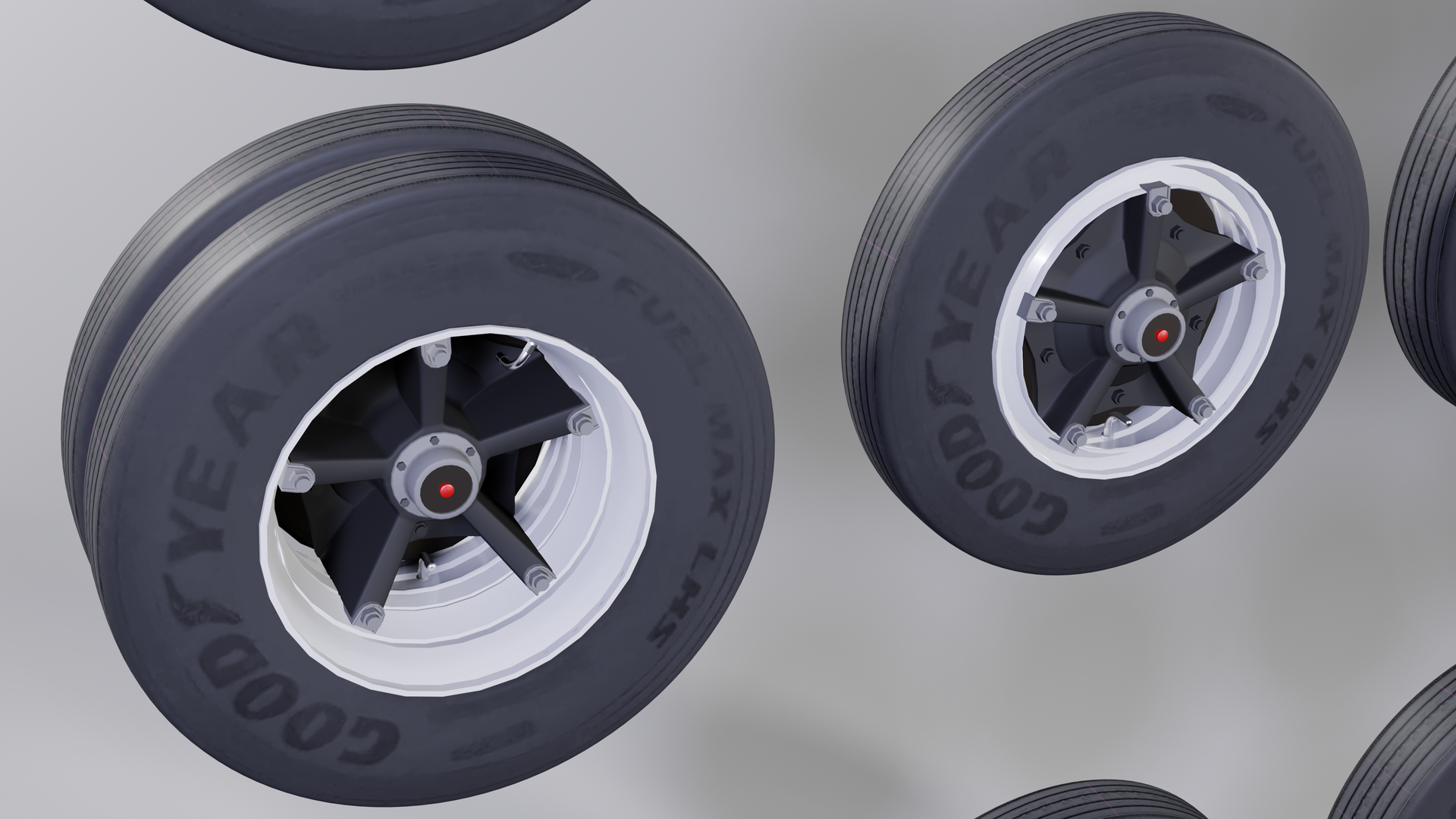 Semi wheels package 3D - TurboSquid 1793207