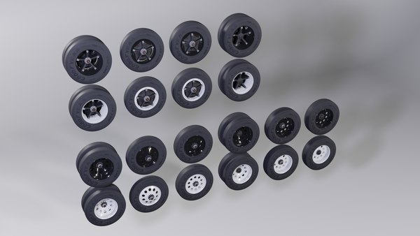 Semi wheels package 3D - TurboSquid 1793207