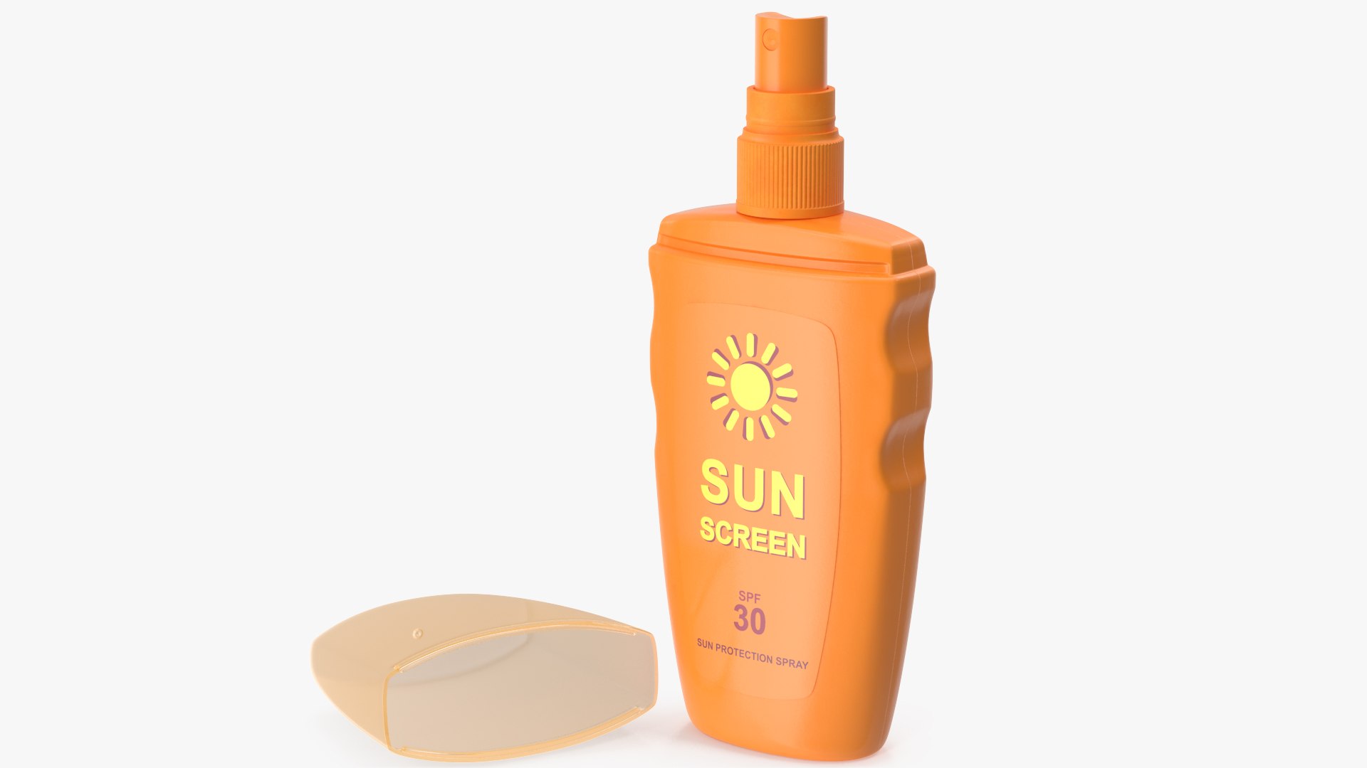 Spray bottle sunscreen model - TurboSquid 1579459