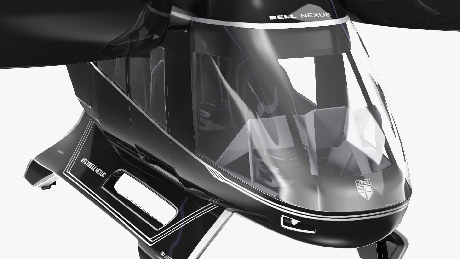 Aircraft Taxi Bell Nexus Lights On Simple Interior model - TurboSquid ...