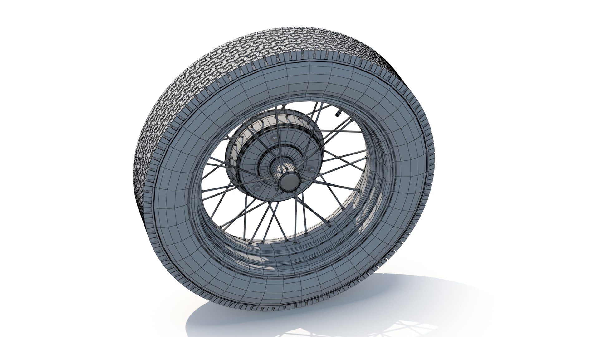 Retro sport car wheel 3D model - TurboSquid 1832230