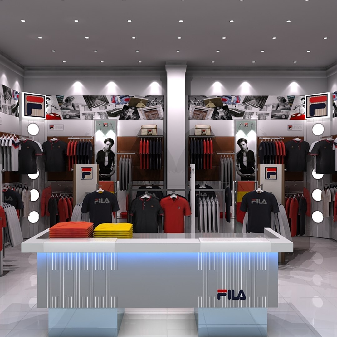 3d Sports Shop Interior