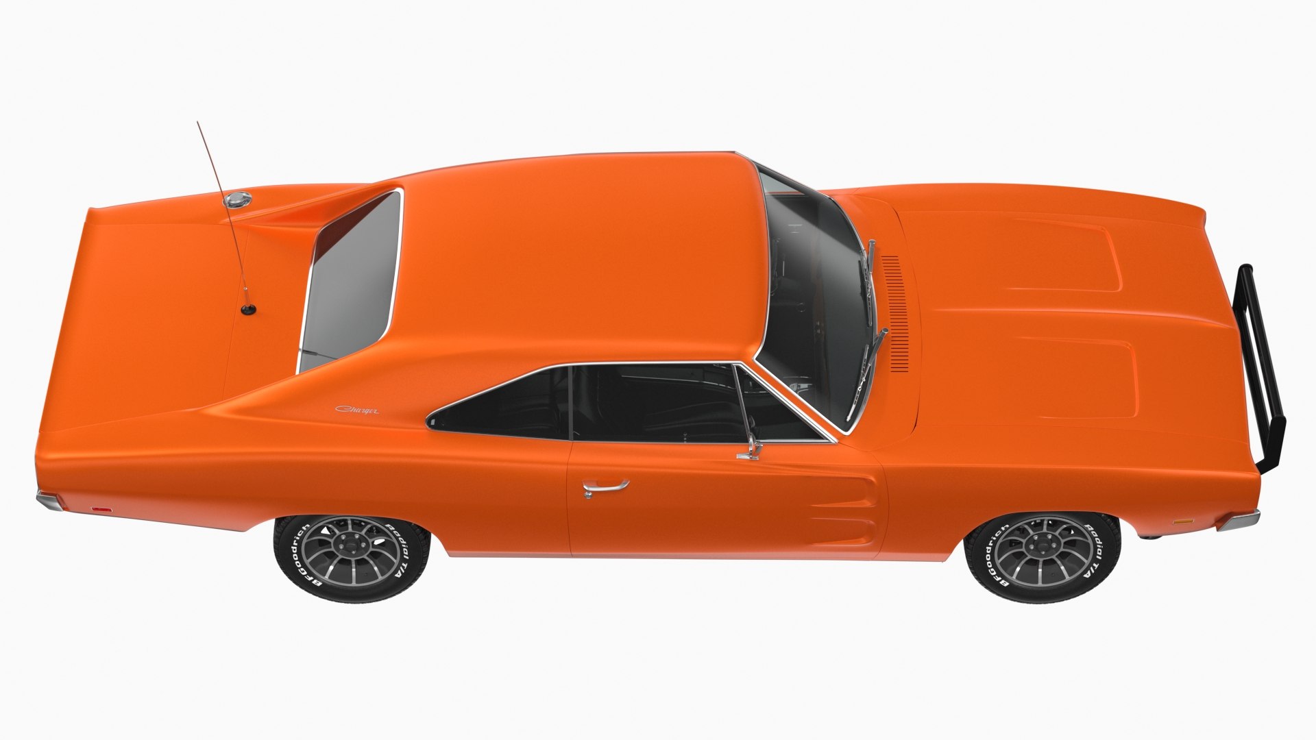 3D Dodge Charger 1969 Orange - TurboSquid 2039439