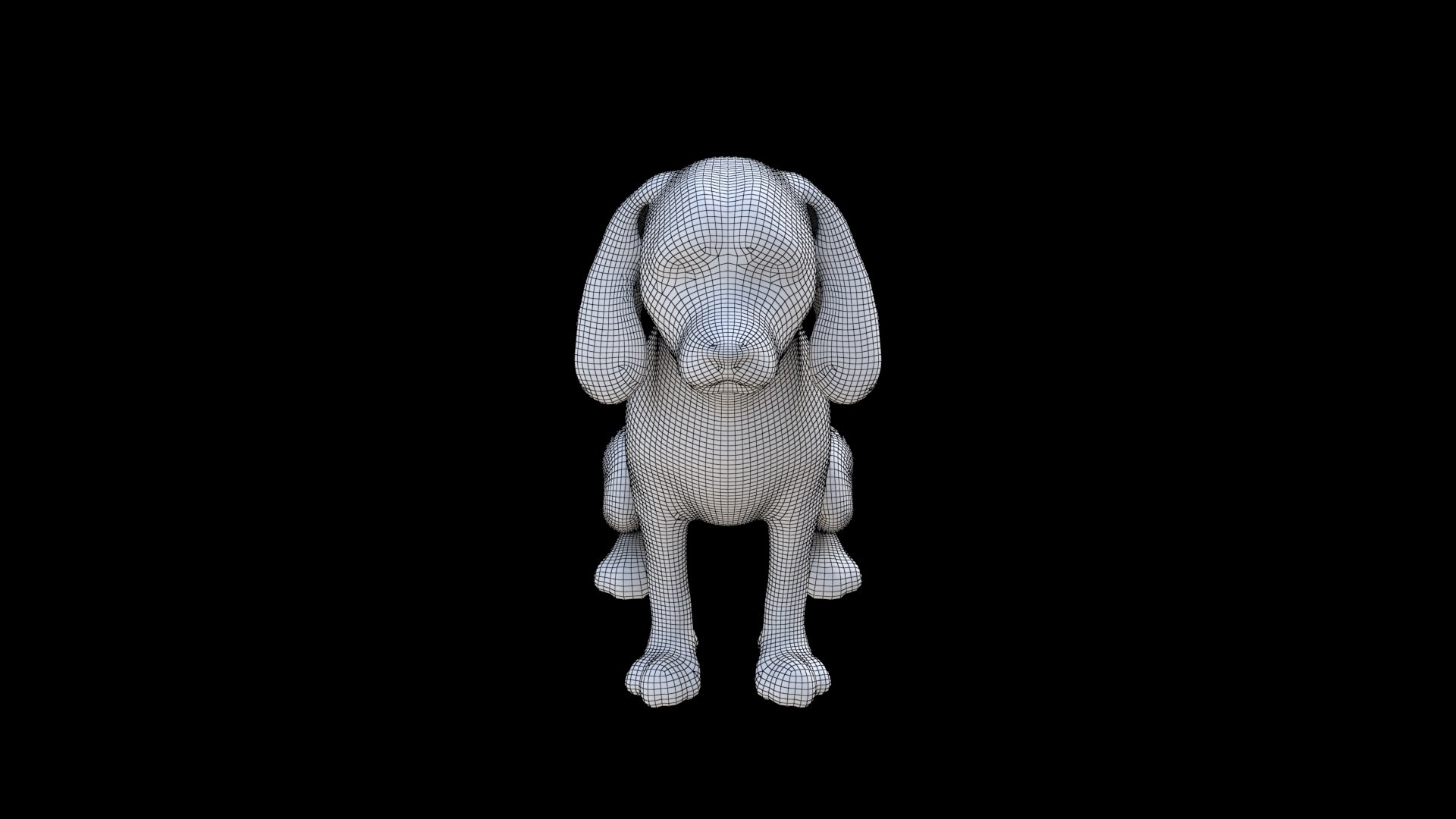 Beagle Seated 3D Model - TurboSquid 2333732