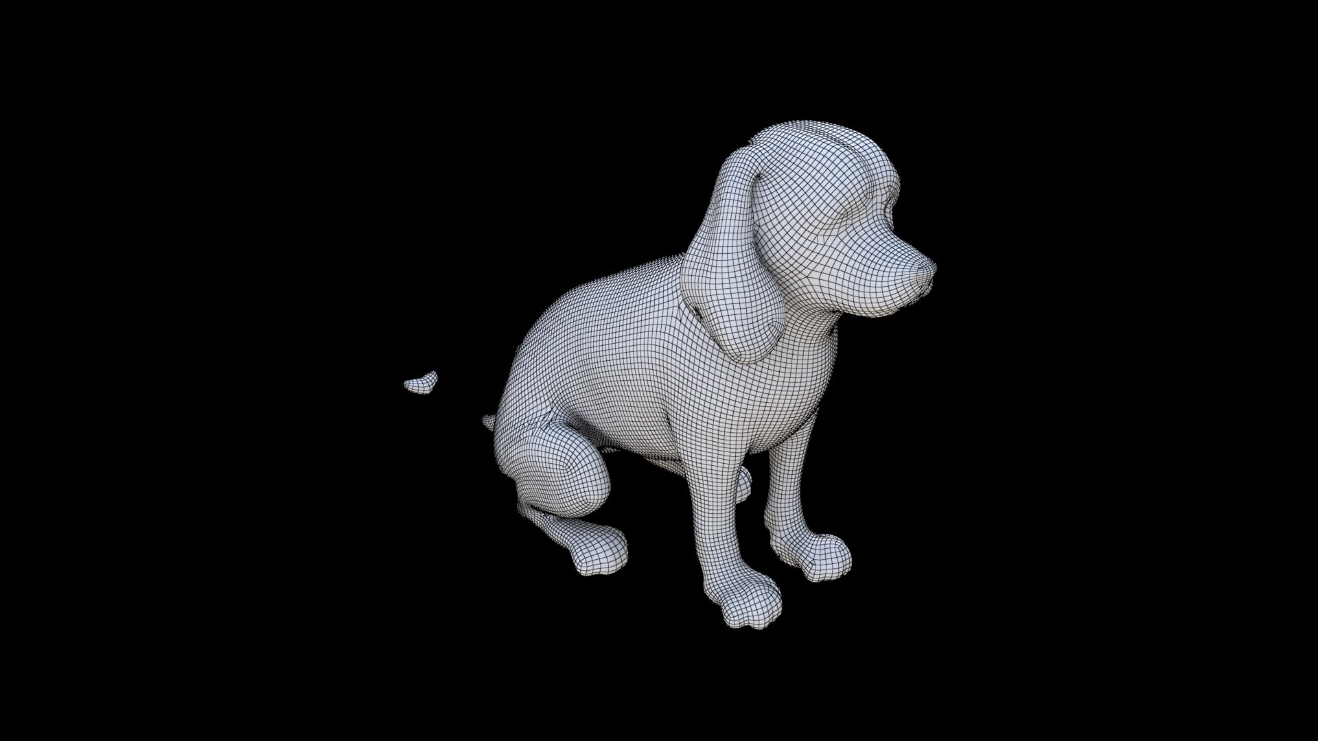 Beagle Seated 3D Model - TurboSquid 2333732