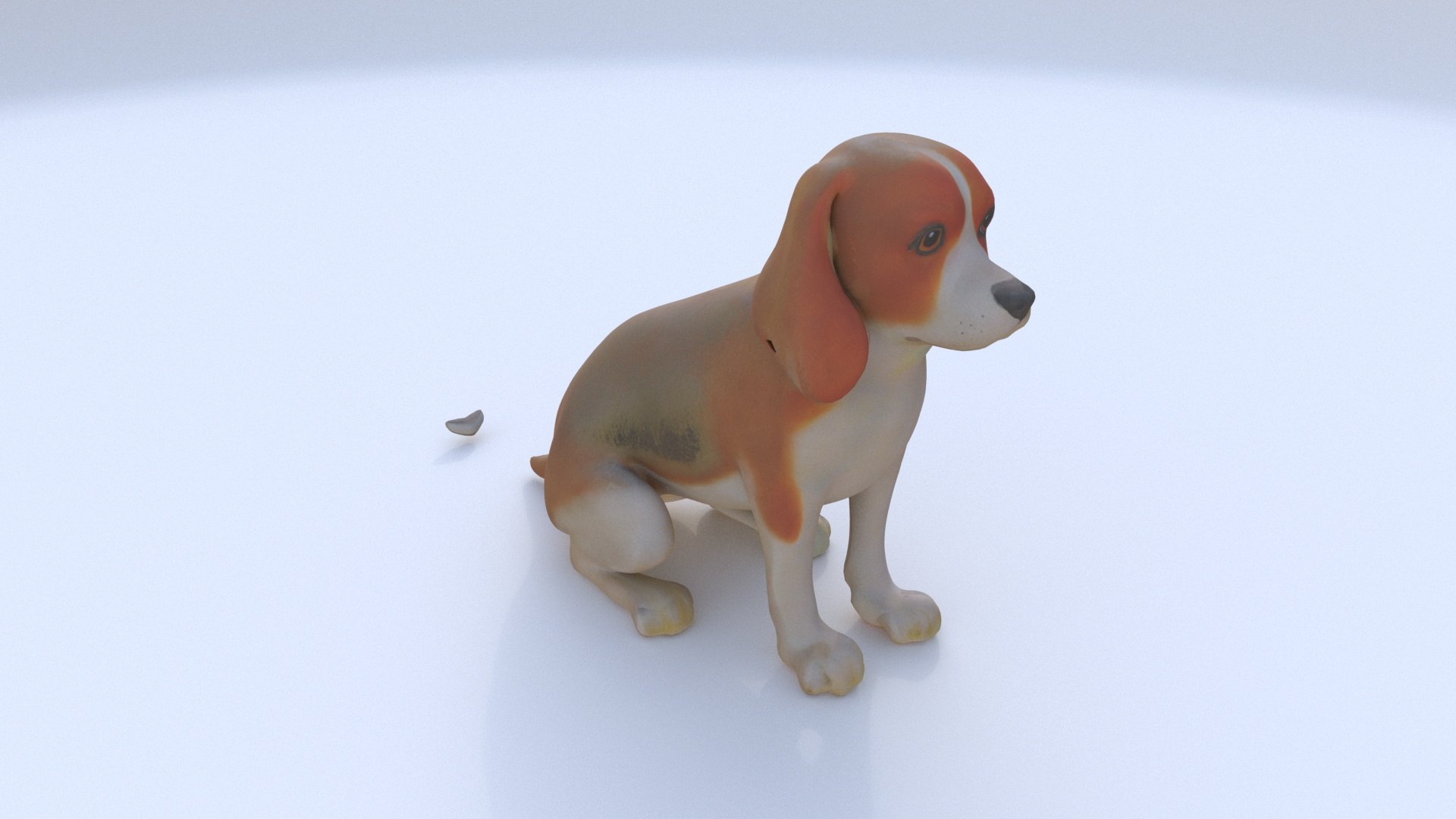 Beagle Seated 3D Model - TurboSquid 2333732