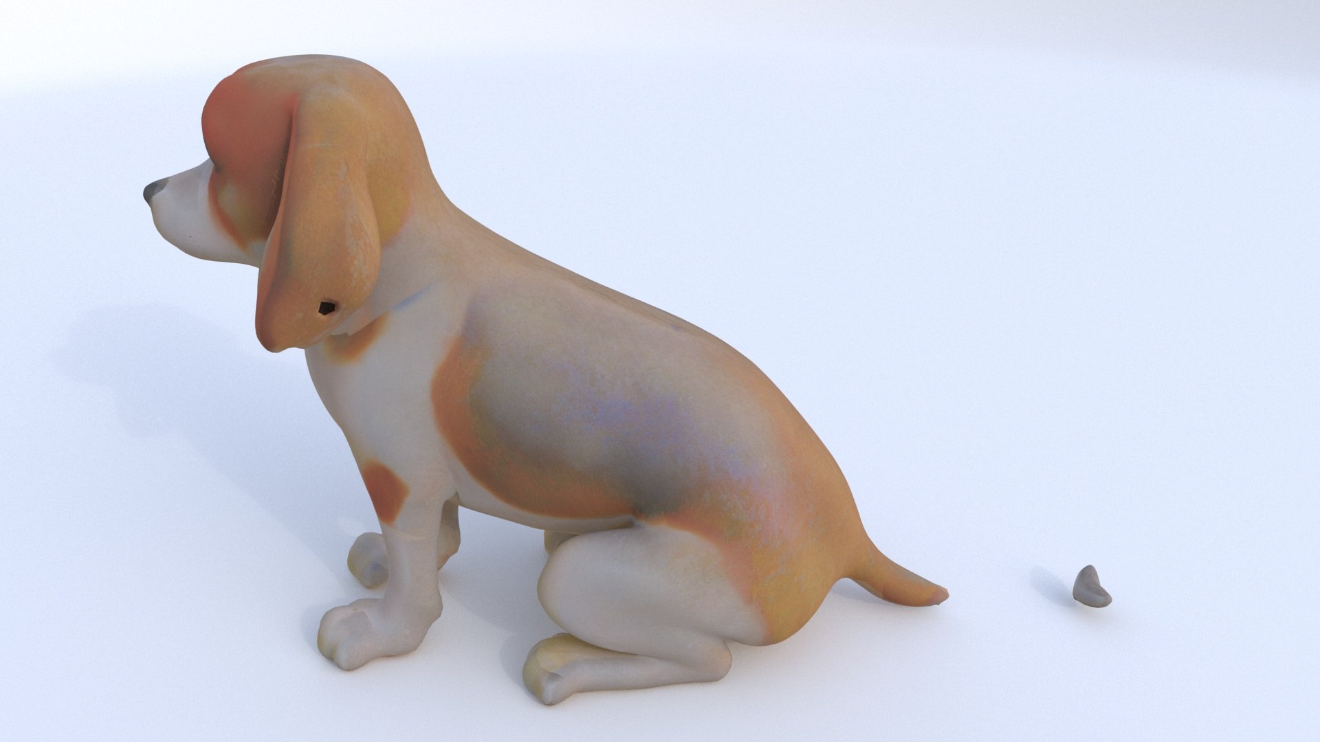 Beagle Seated 3D Model - TurboSquid 2333732