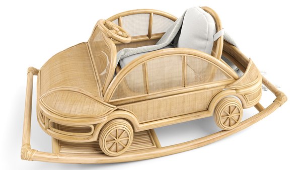 3D Kids Rattan VW rocking car - TurboSquid 1829901