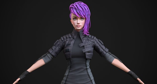 3D stylized girl model - TurboSquid 1159227