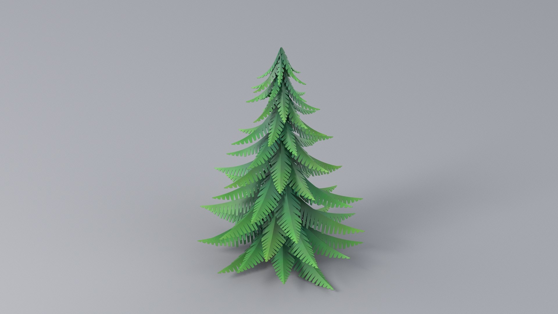 3D Cartoon Fir Tree 06 Model - TurboSquid 1941463