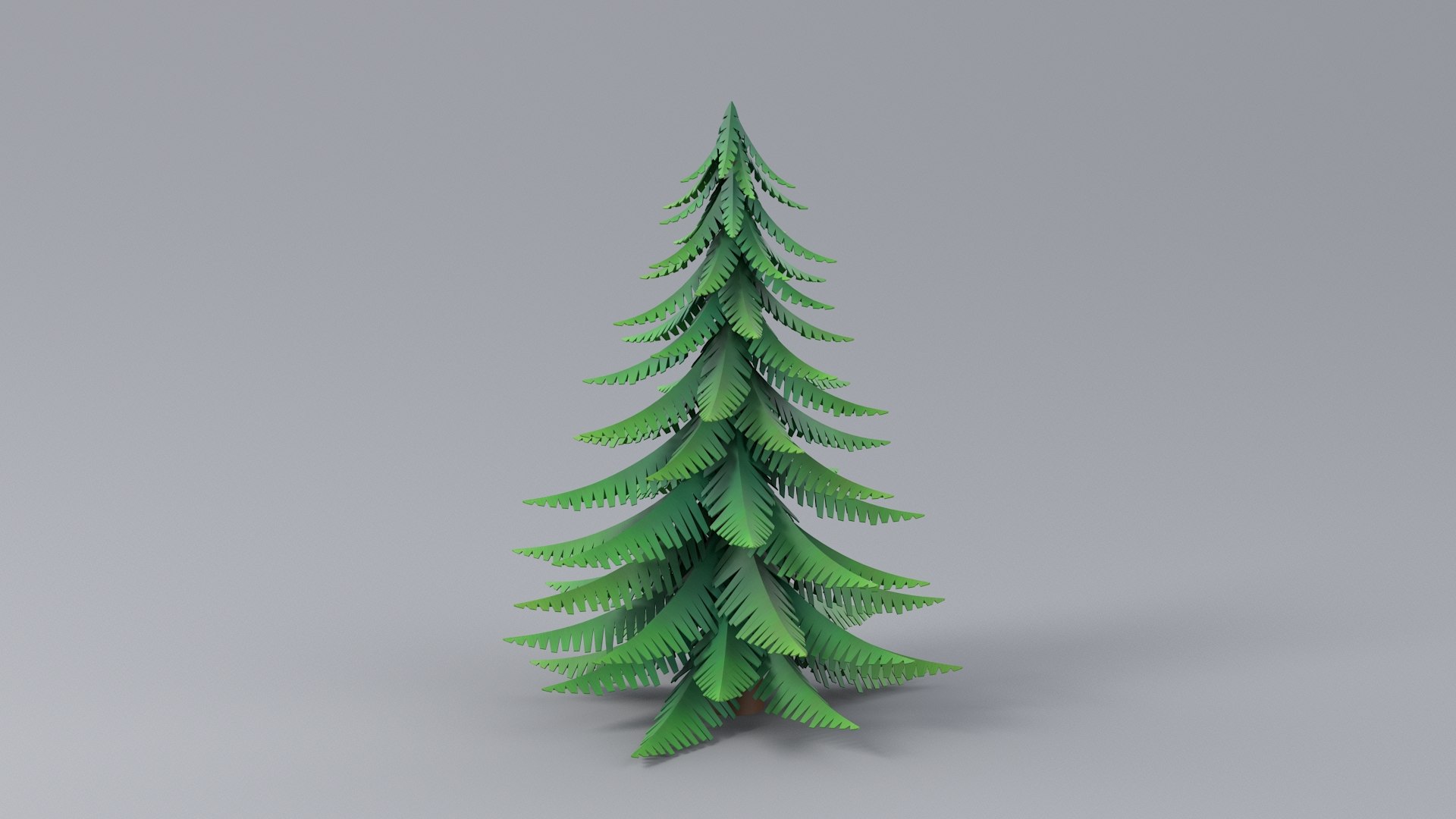3D Cartoon Fir Tree 06 Model - TurboSquid 1941463