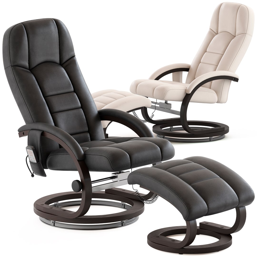 Essential Home Supply Malandi Massage Chair and Ottoman 3D model ...