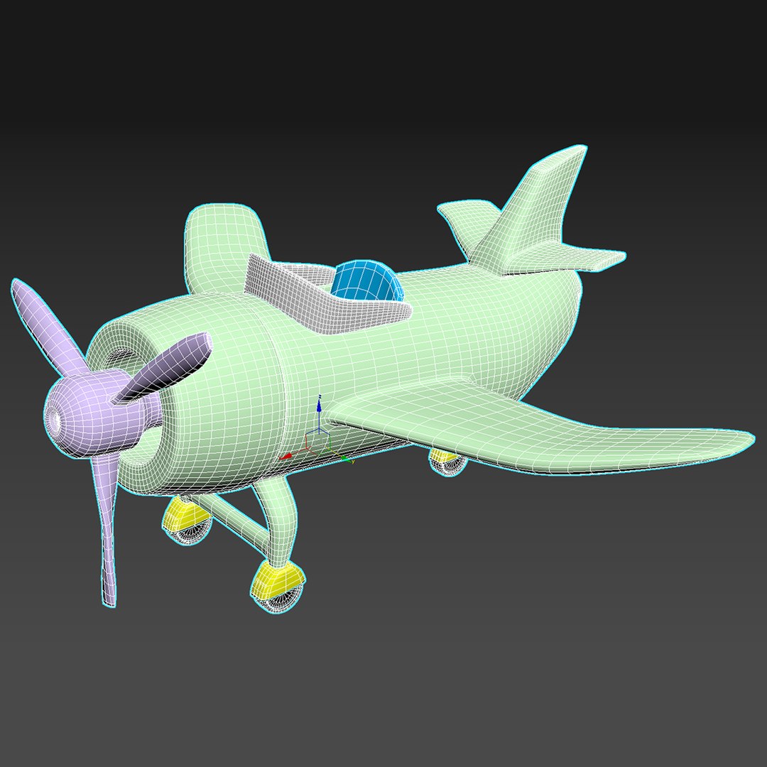 Plane Cartoon Model - TurboSquid 1573861