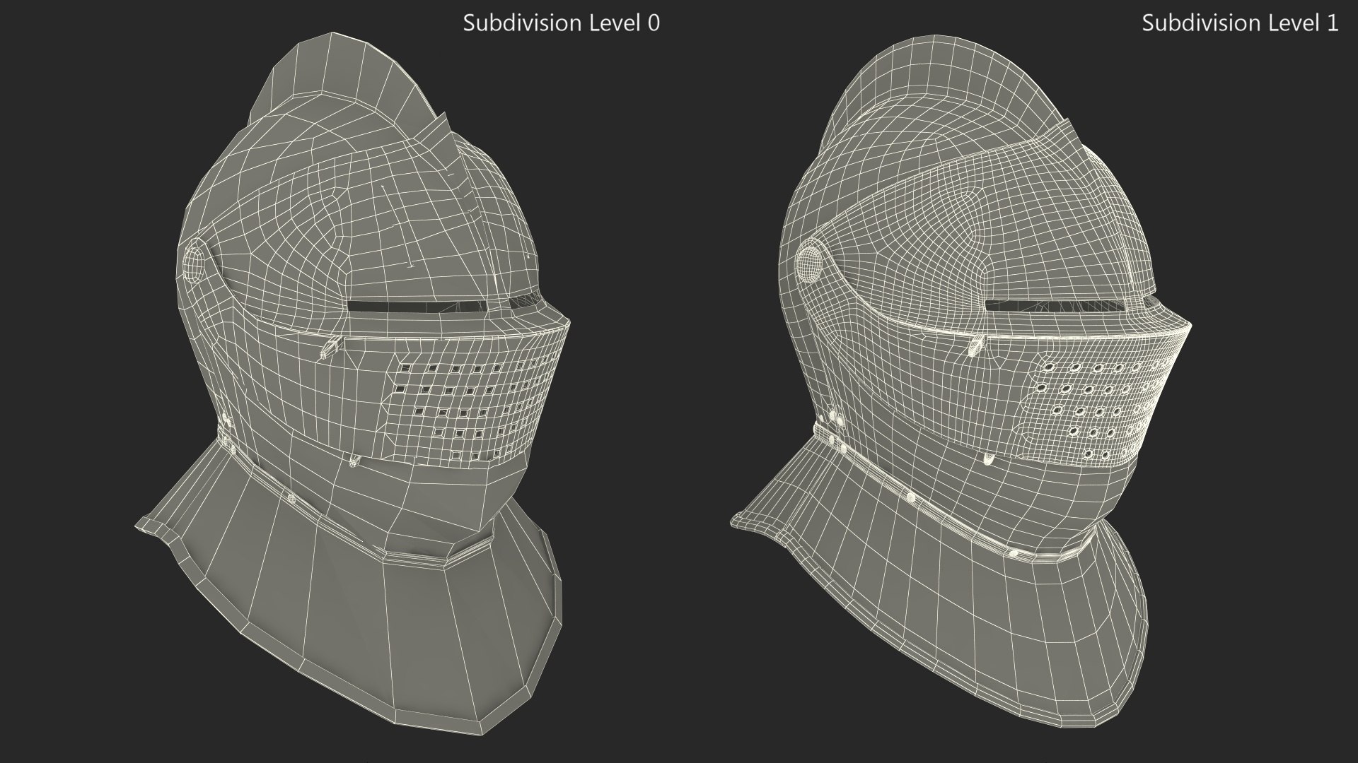 Medieval Knight Helmet Model - TurboSquid 2388653