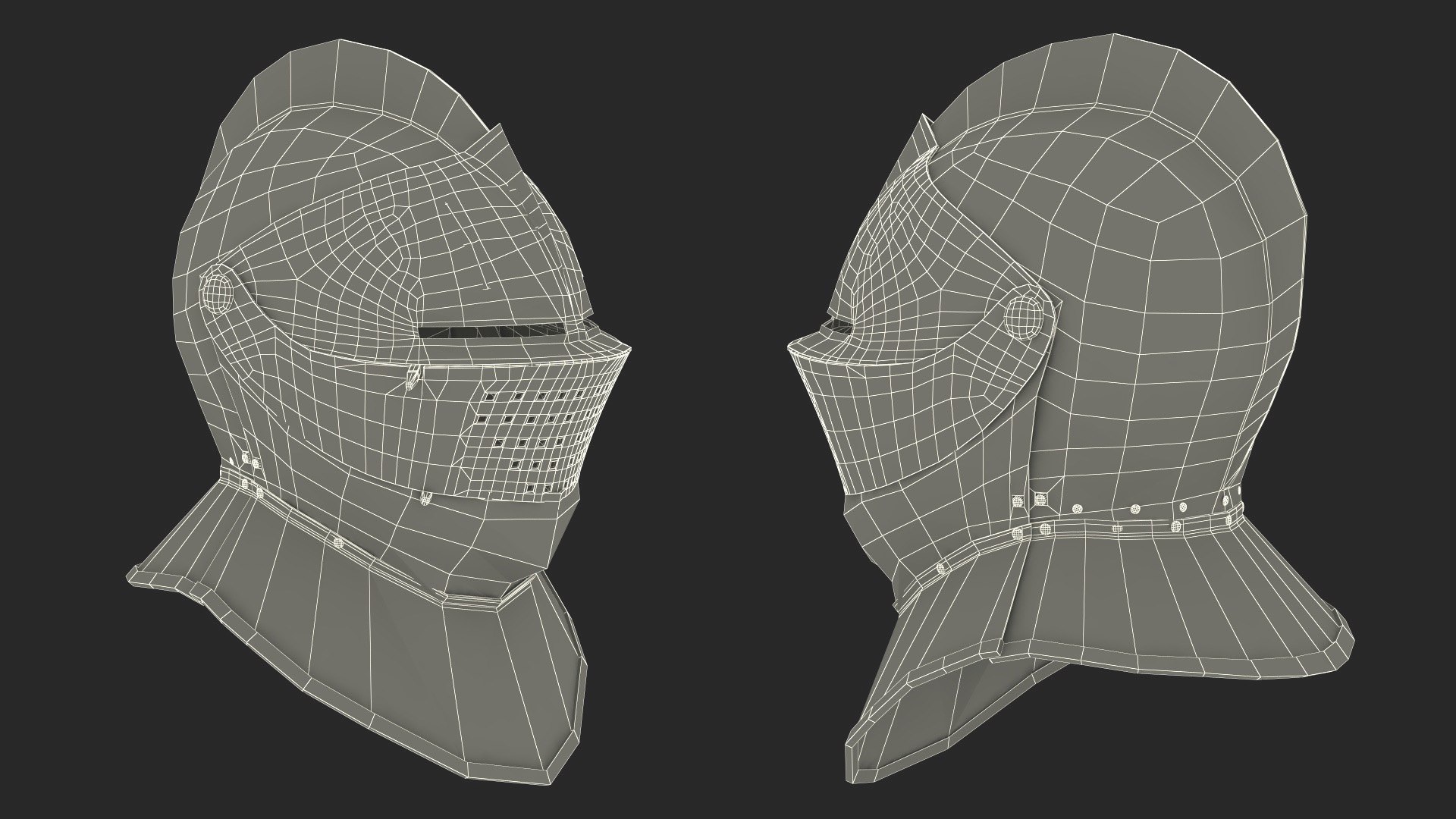 Medieval Knight Helmet Model - TurboSquid 2388653