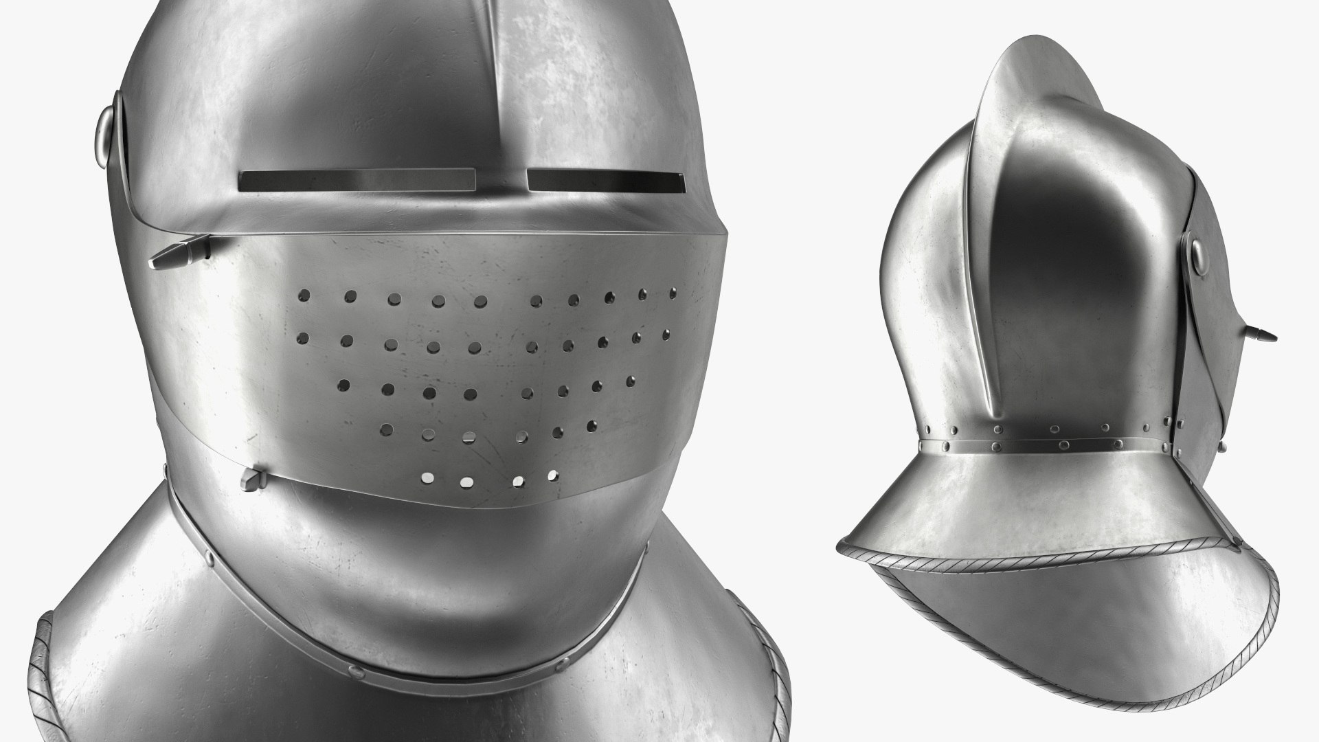 Medieval Knight Helmet Model - TurboSquid 2388653