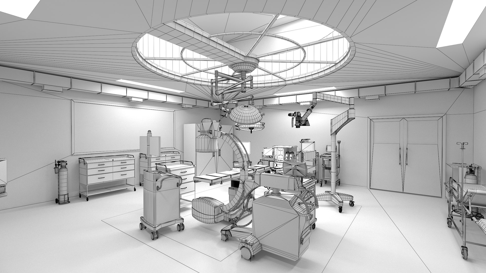 3d Model Medical Operating Room
