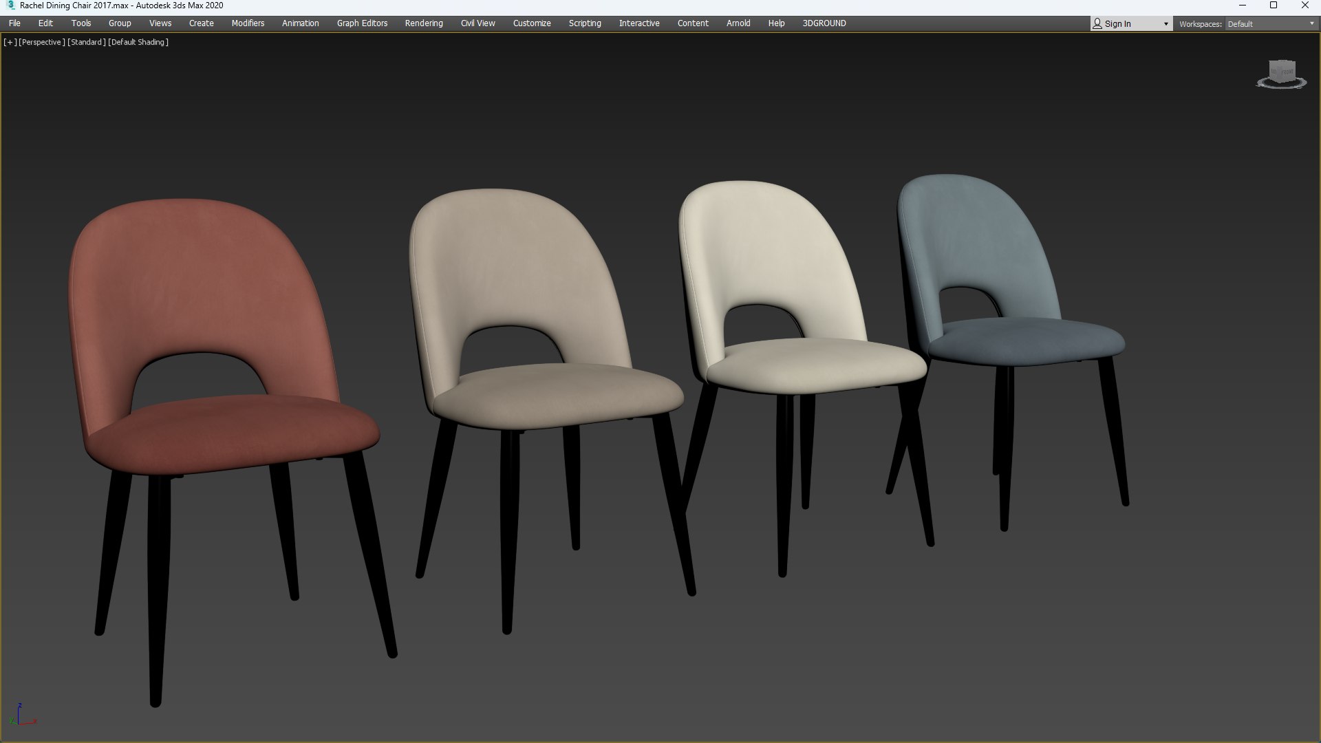 Rachel Dining Chair 3D Model - TurboSquid 2412330