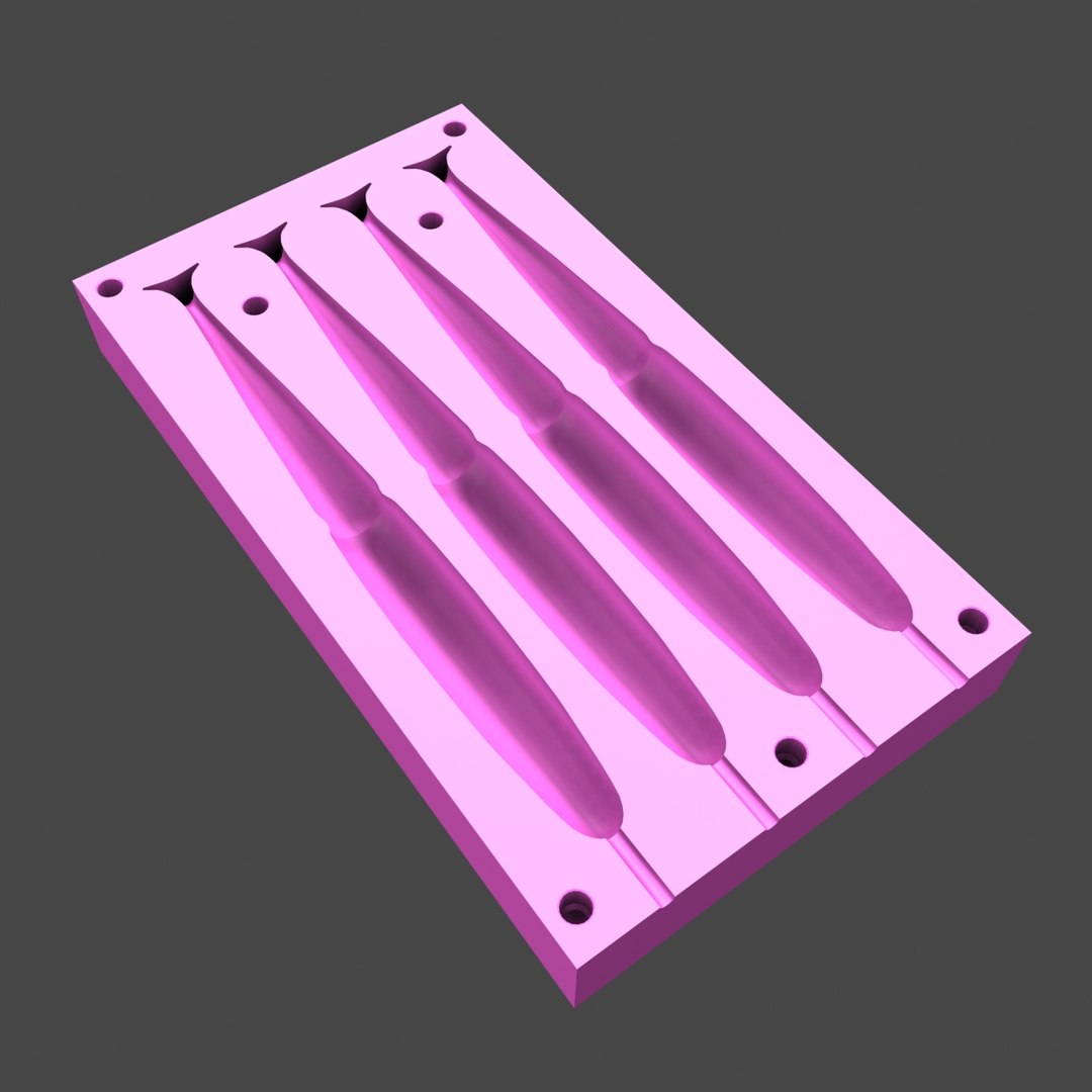 Swimbait Mold 3D Model - TurboSquid 1554599