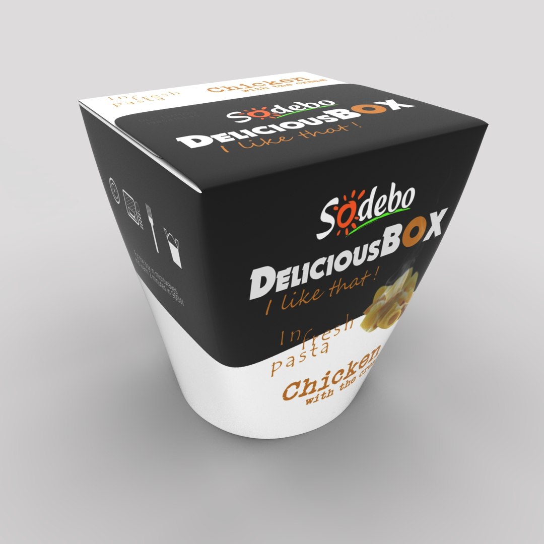 3d Model Of Food Box