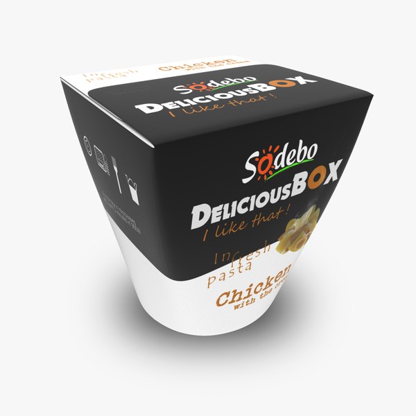 3d model of food box