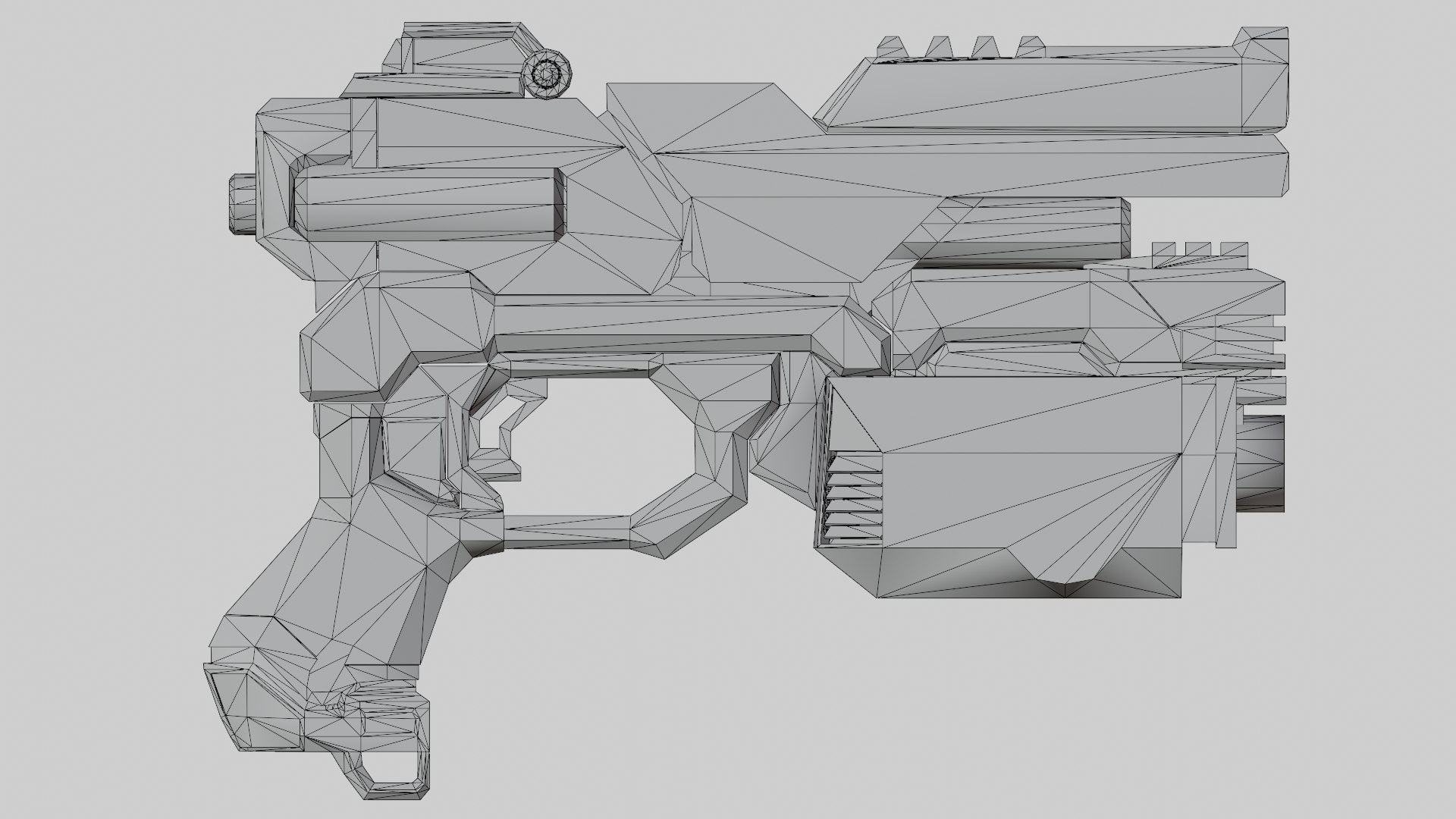 Sci-fi Gun Pistol 3D Model - TurboSquid 2101651