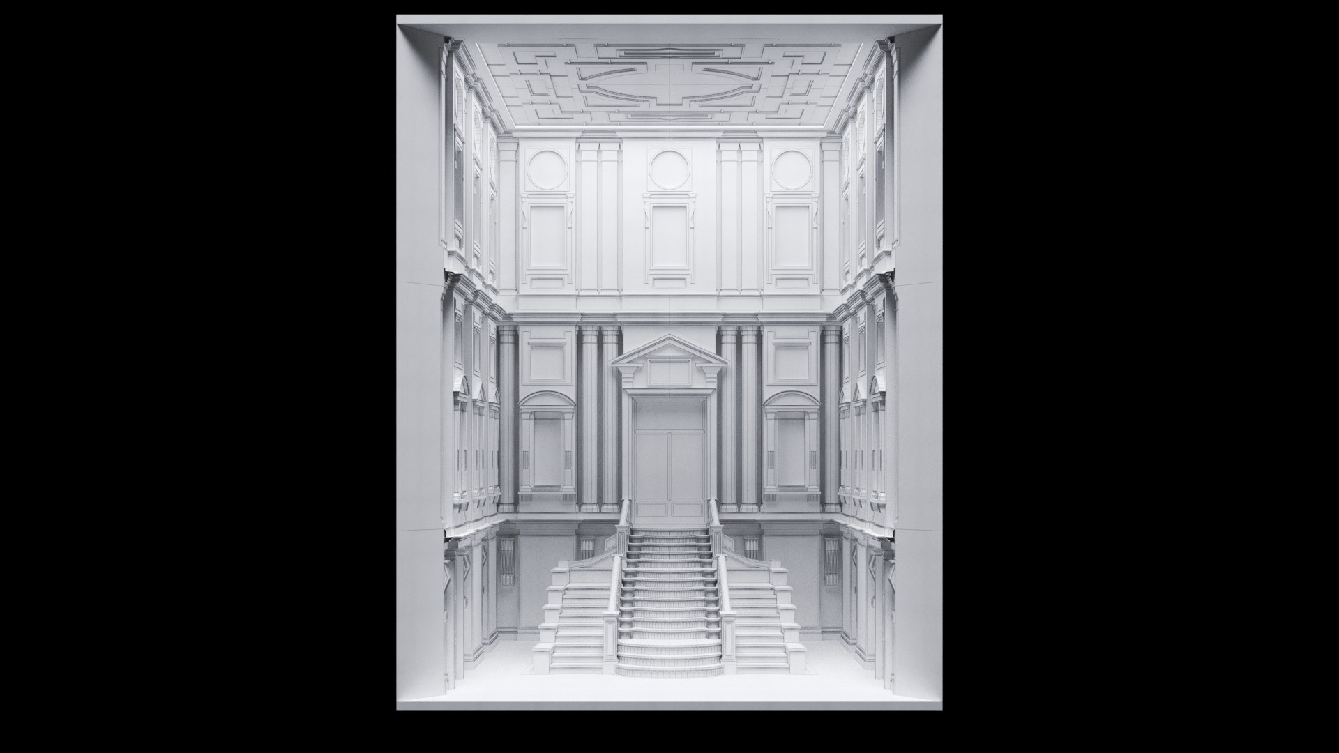 3D Michelangelo s Laurentian Library in Florence model - TurboSquid 1909235