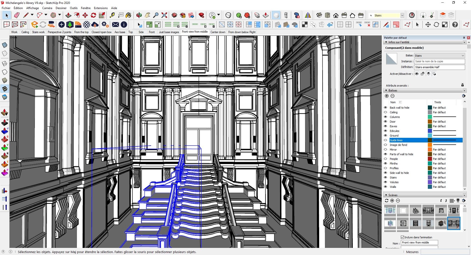 3D Michelangelo s Laurentian Library in Florence model - TurboSquid 1909235