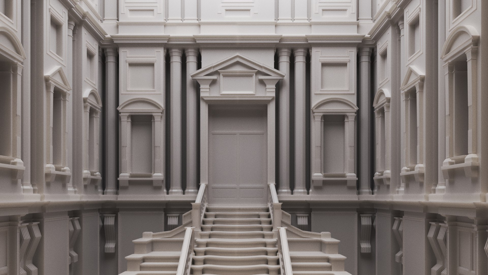 3D Michelangelo S Laurentian Library In Florence Model - TurboSquid 1909235