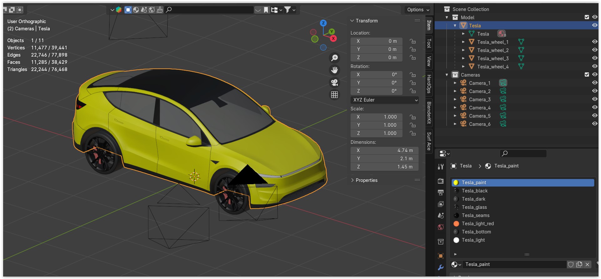 3D Tesla Juniper 2025 Exterior Stylized - TurboSquid 2386550