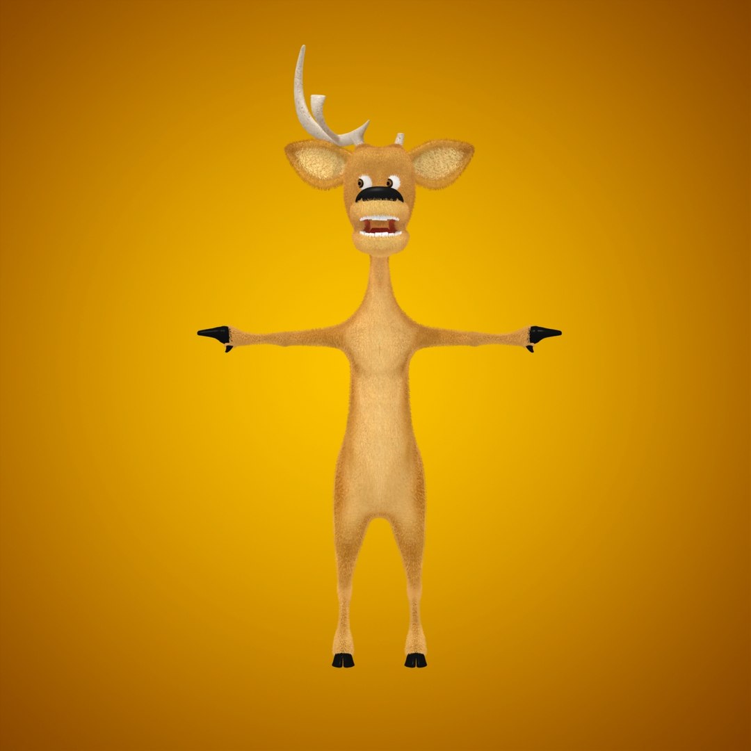 3d Model Elliot Deer