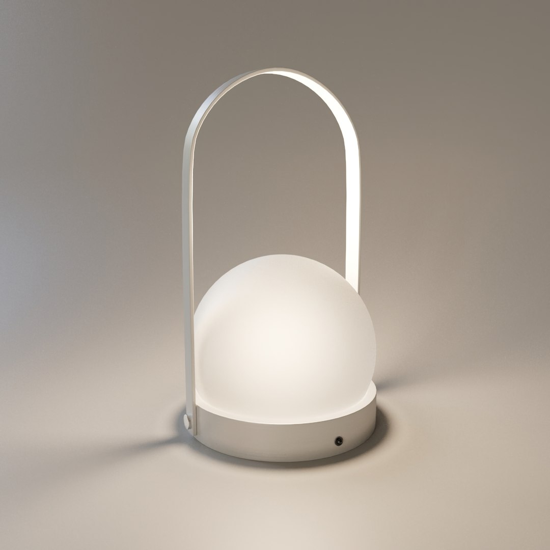 Menu Carrie LED Portable Lamp 3D Model - TurboSquid 1726395