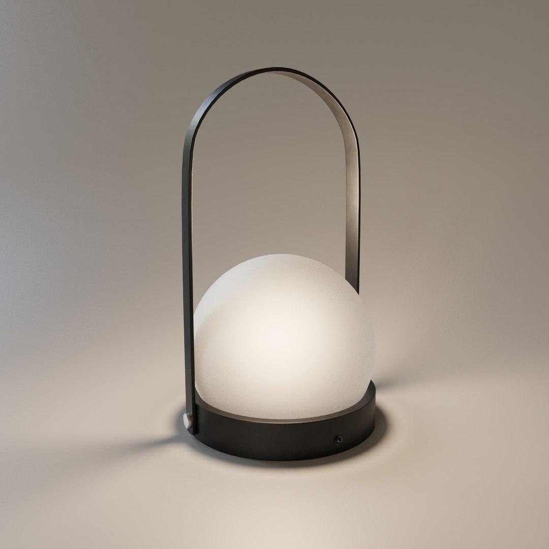Menu Carrie LED Portable Lamp 3D Model - TurboSquid 1726395