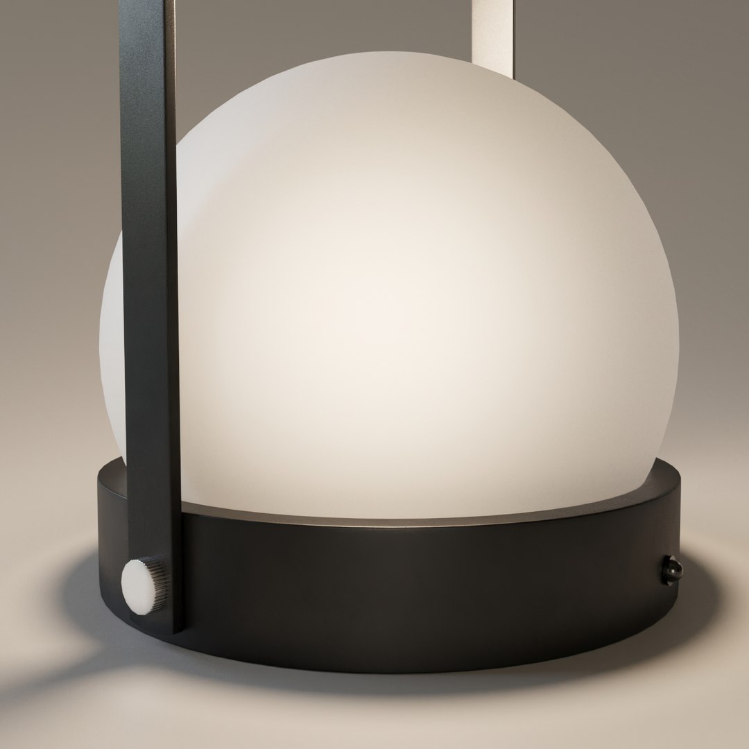 Menu Carrie LED Portable Lamp 3D Model - TurboSquid 1726395