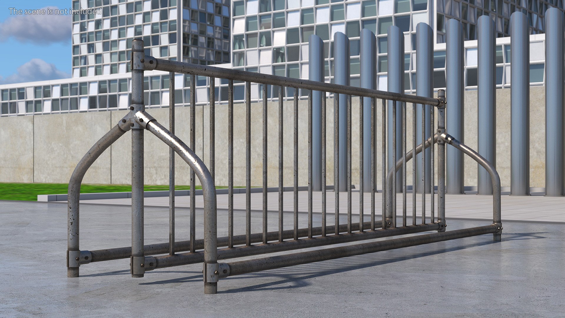 Double Sided Bike Rack Model - TurboSquid 2240376
